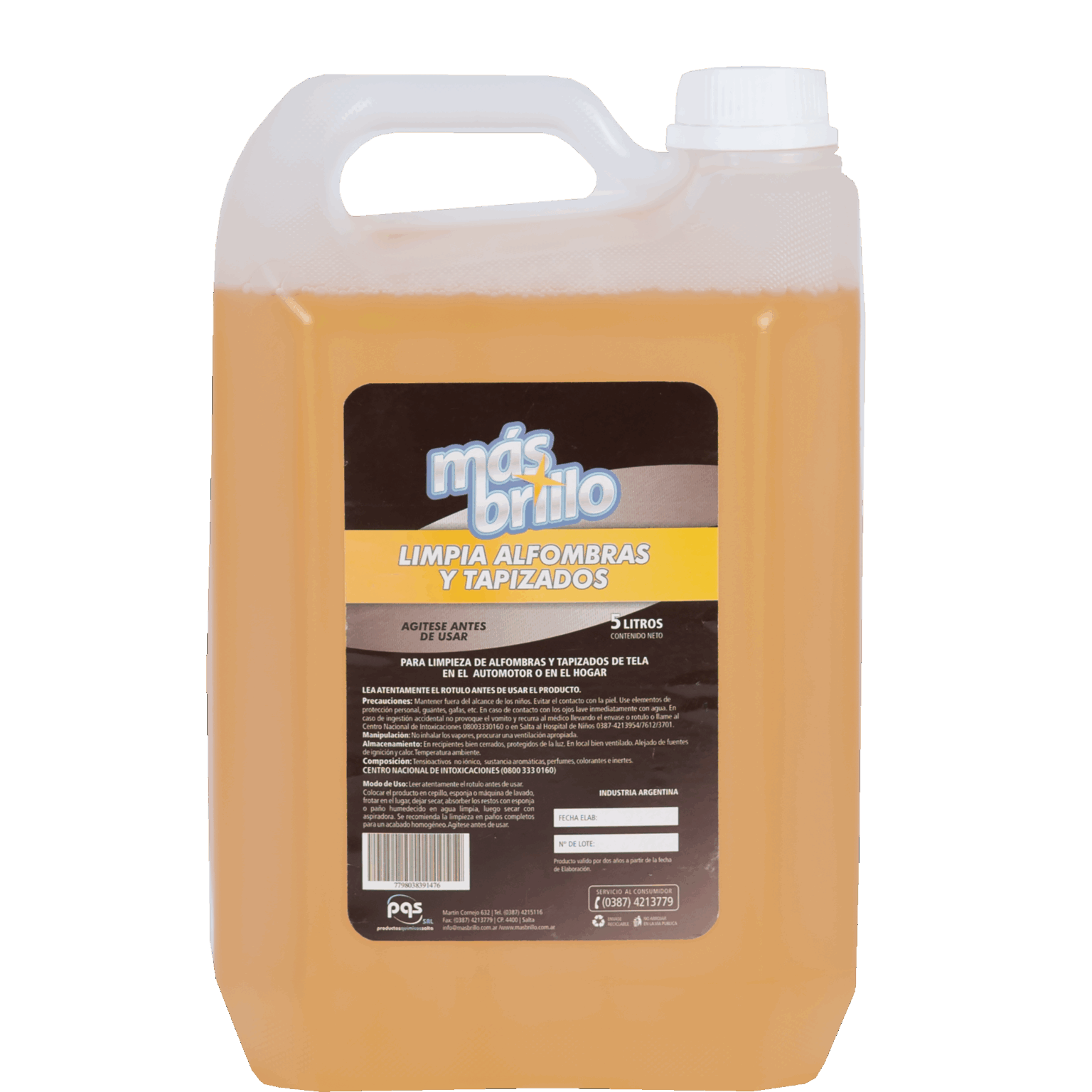 Limpia Alfombra 5 Lts – Mas Brillo
